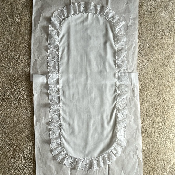 Accents | Vintage Dolly White 3 Inch By 15 Inch With Lace | Poshmark